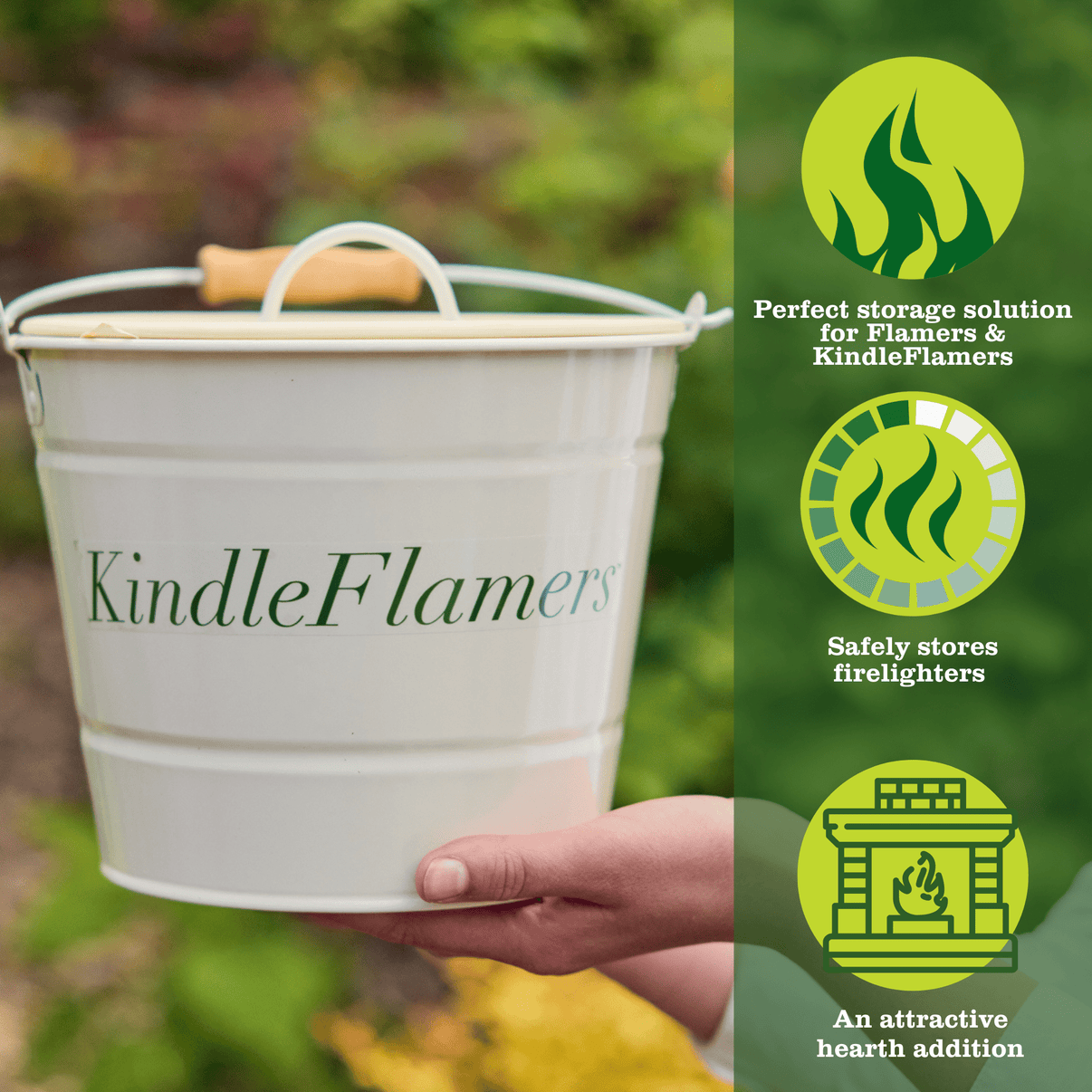 Flamers bucket for storing up to 75 Flamers – Certainly Wood
