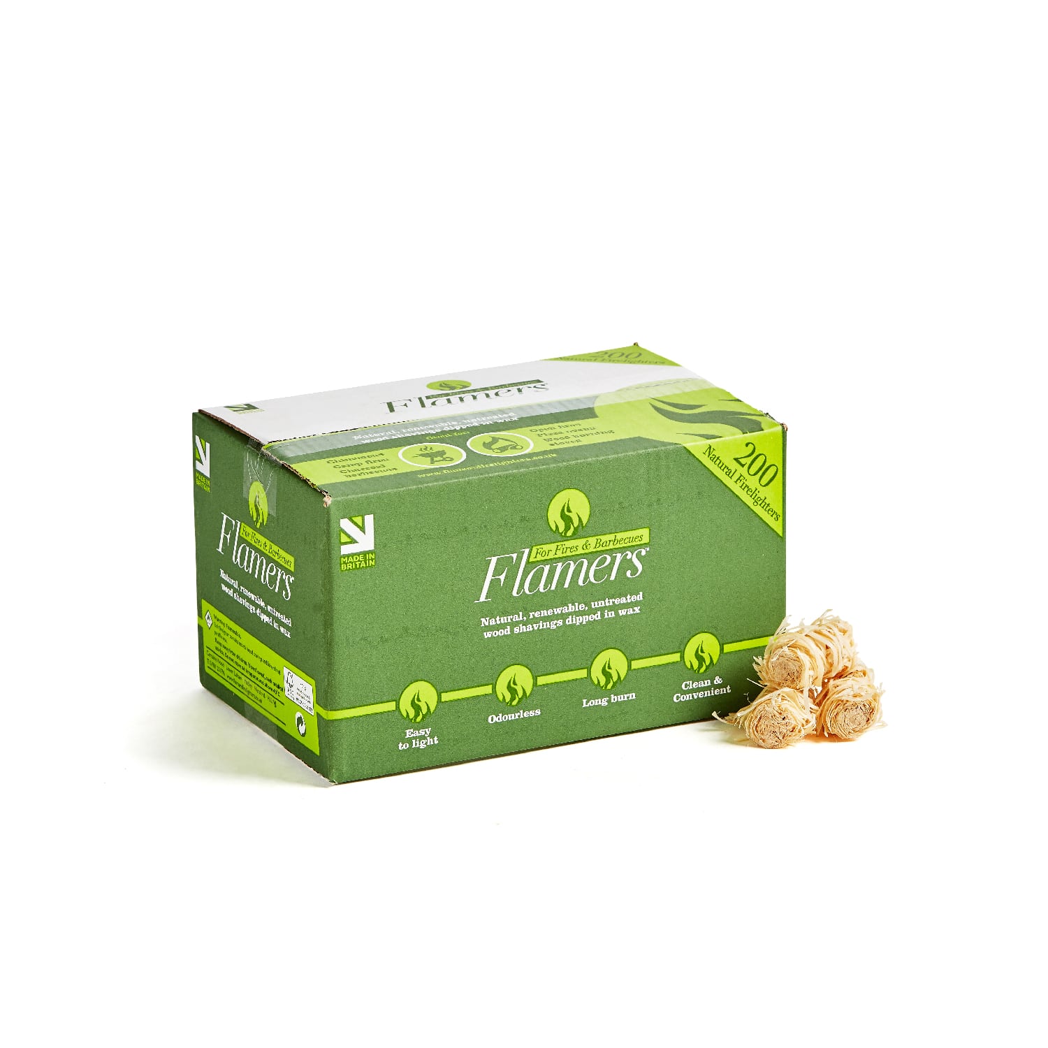 Flamers - Odourless, eco-friendly, natural firelighters | Certainly Wood