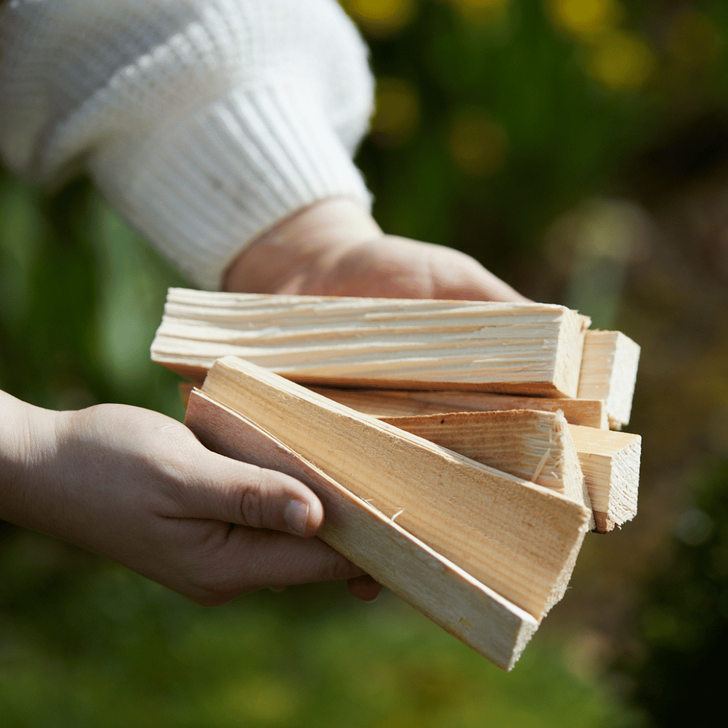 Kiln dried kindling grown and made in Britain by Certainly Wood