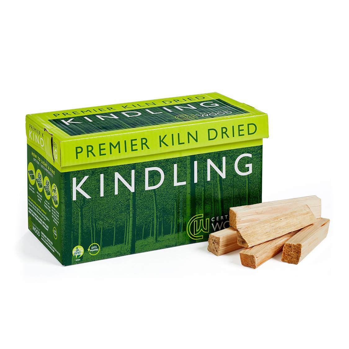 Kiln dried kindling grown and made in Britain by Certainly Wood